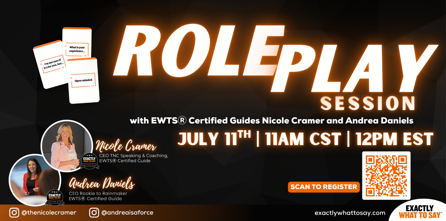 Exactly What to Say® Roleplay Session - Exactly What to Say